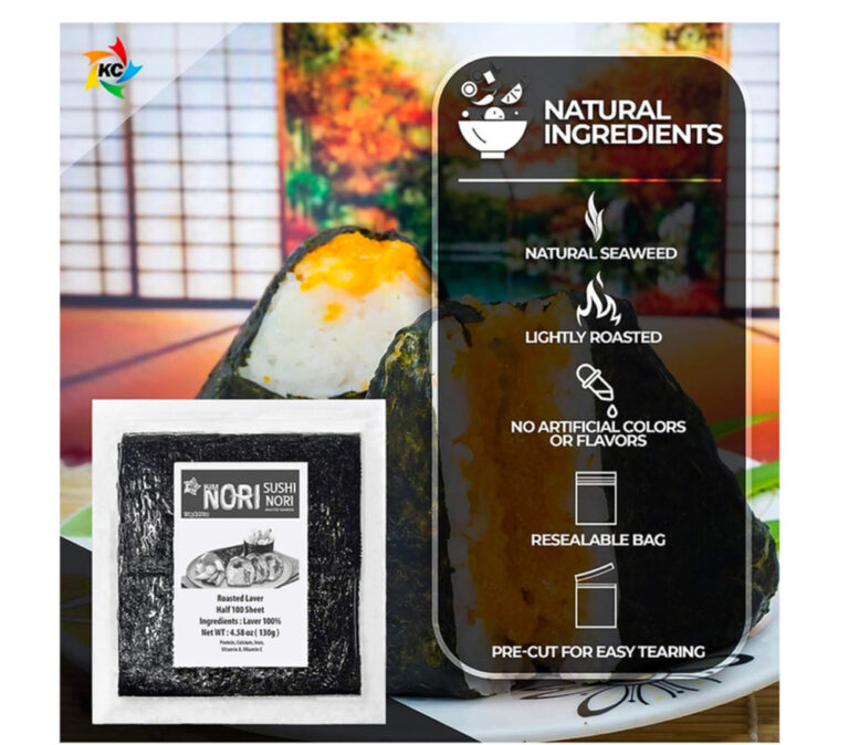 100 Sheets Roasted Seaweed (Sushi Nori, 260g) | Kimnori USA