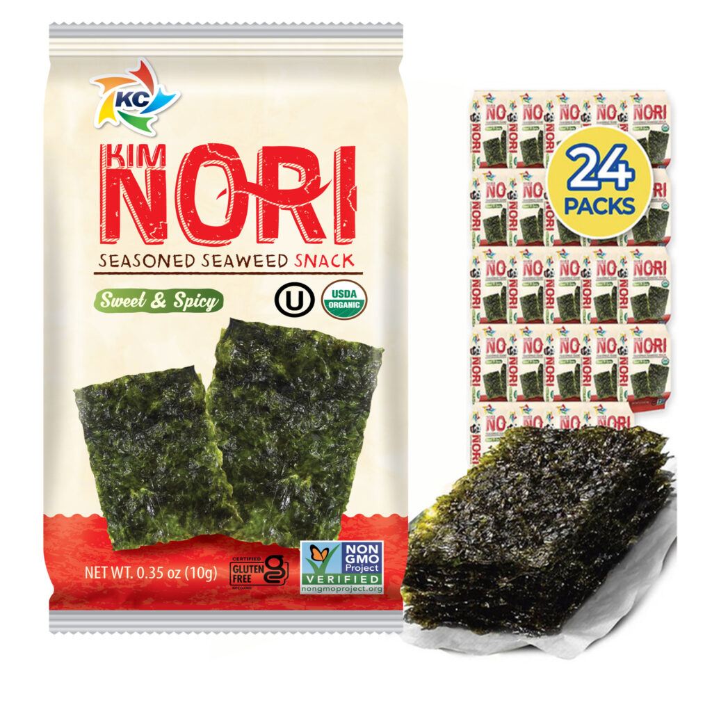Organic Sweet & Spicy Seaweed Snacks (24 Pack) | Crispy Chili Roasted ...